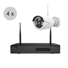 Nivian 3MP WiFi camerasysteem 4× bullet | 4 kanalen NVR | CameraShop24